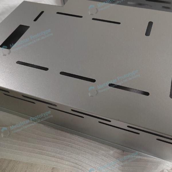 Quality Quick turn sheet metal prototype bending parts aluminized metal 0.8mm for sale