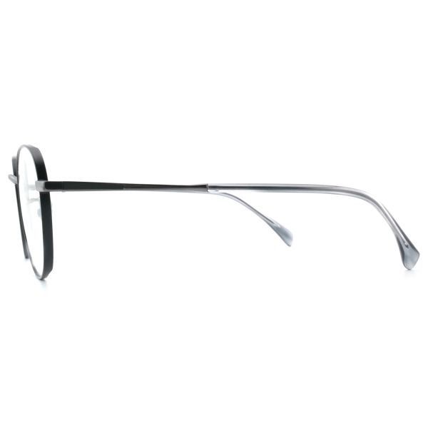 Quality FM2571 Stainless Optical Eyeglasses Frames , Unisex Full Rim Round Frame for sale