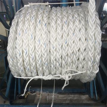 60mm 8 Strand Braid Rope Marine Hawser Yacht Mooring Lines For Ship