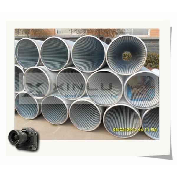 Quality 30 - 3000 Micron Filter Wedge Wire Screen Pipe V Wire Galvanized Carbon Steel for sale