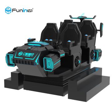 Quality 3.8KW 9D Cinema Simulator Virtual Reality Shooting VR Game Car With Delicate for sale