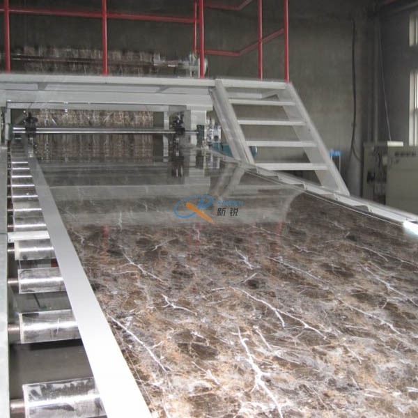 Quality 1220mm UV Coating Artificial PVC Marble Sheet Making Machine for sale