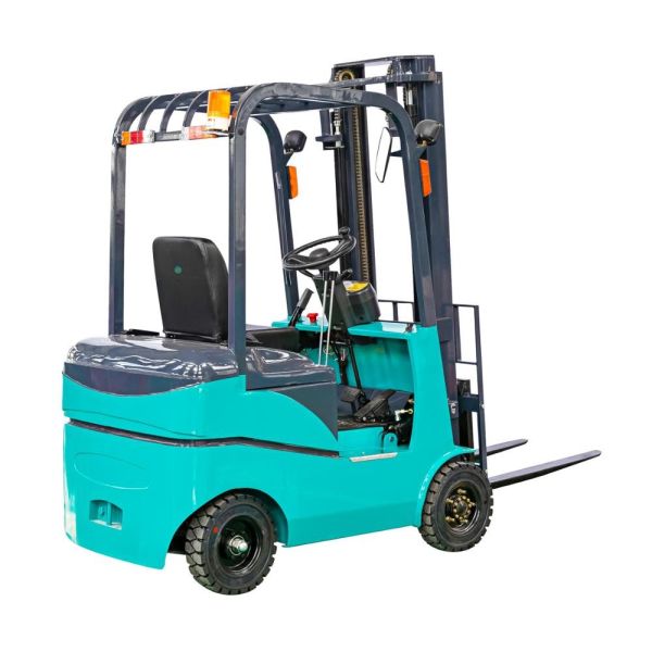 Quality Safe and reliable four wheel 1.5 ton 48v motor battery electric forklift with durable and solid core wheel for sale