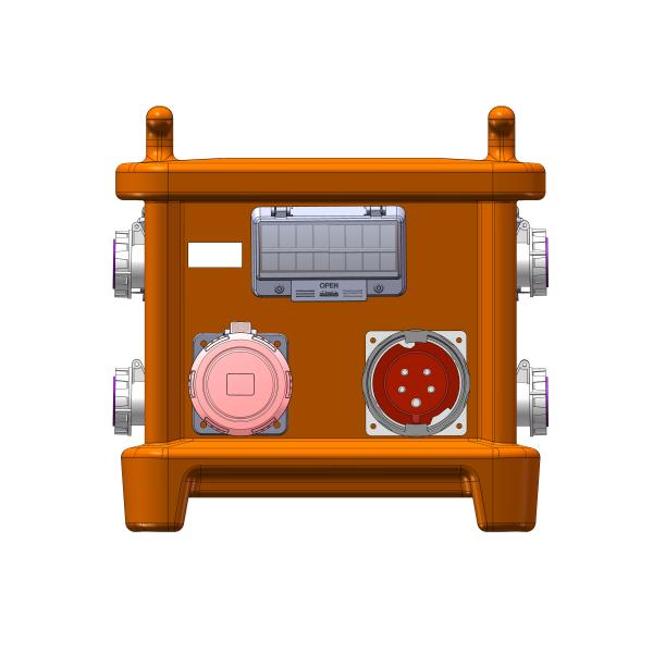 Quality HDPE Cover 18 Channel Orange Distribution Box Leakage Proof for sale