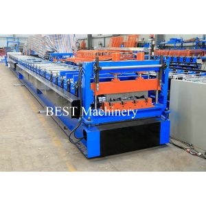 Quality Color Steel High Srength Metal Deck Floor Roll Forming Machine For Closed Floor for sale