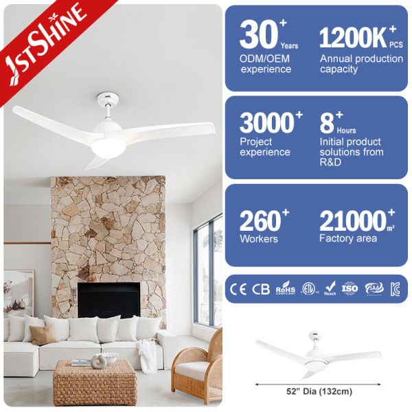 Quality 230V 50HZ Remote Control Ceiling Fan With Led Color Changing Light for sale