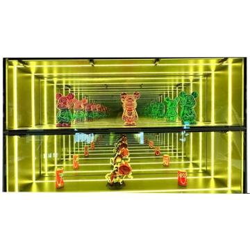 Quality DC12V/AC110-220V Voltage Infinity Mirror Abyss Display Cases for Your Store for sale