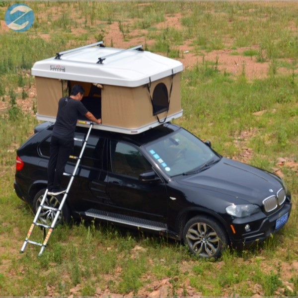 Quality Automatic Hard Shell Fiber Glass Car Roof Top Tent for Waterproof Camping Comfortable for sale