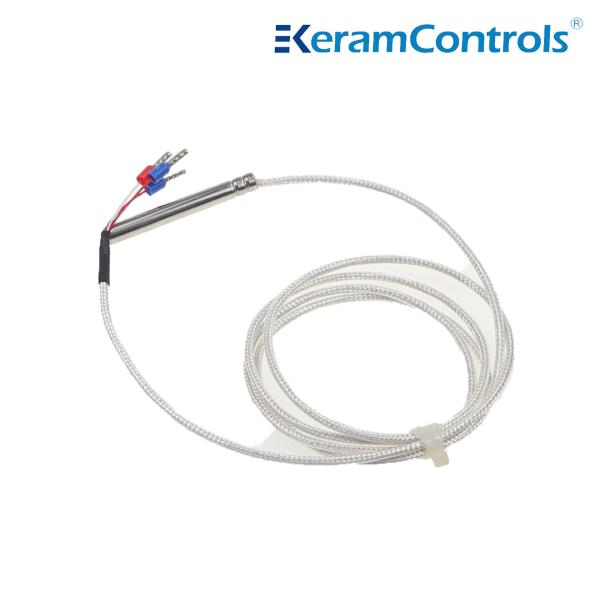 Quality Silicone PT1000 PT100 Temperature Sensor 3 Wire for sale