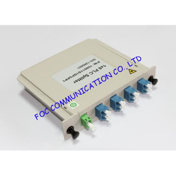 Quality Cassette Box Type LC / UPC Fiber PLC Splitter , 1×8 Passive Optical Splitter for sale