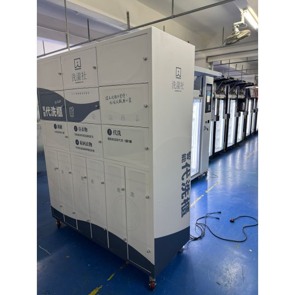 Quality Self-Service Laundry Machine with 15 Lockers Card Reader Payment and Cloud-Based Management for Automated Laundry Services for sale