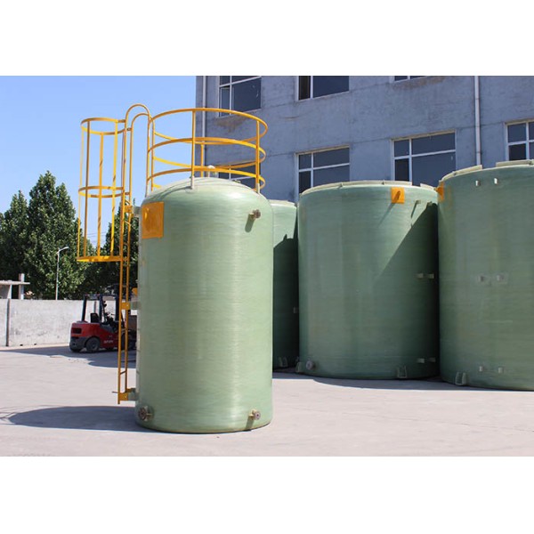 Quality Filament Winding Cylindrical FRP Chemical Tank Vertical 18000 Gallon for sale
