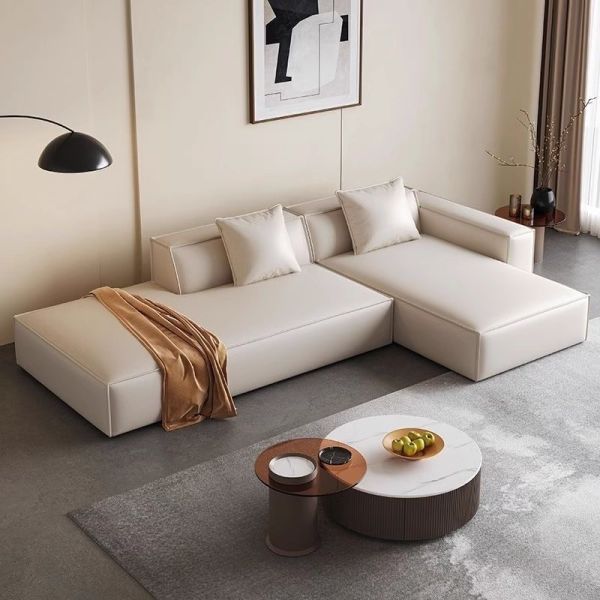 Quality Italian Style Leather Living Room Sofa Modern Design Sectional Couch For Home Hotel for sale