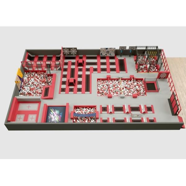 Quality Customized Free Jumping Trampoline Park Zone Exercise Equipment With Foam Pit for sale