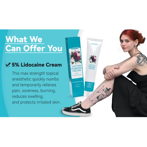 Quality Anaesthetic Painless Numbing Cream For Tattoos Maximum Extra Strength for sale