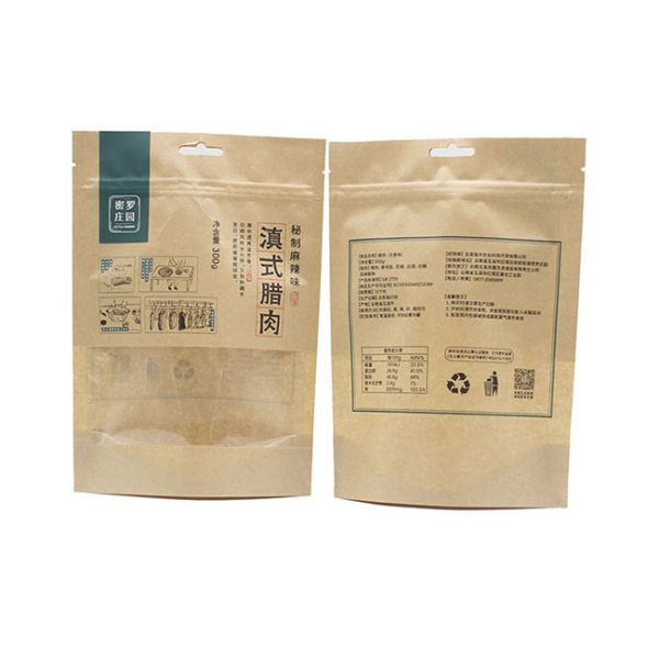 Quality Heat Seal Biodegradable Stand Up Pouches Compostable Resealable Bags for sale