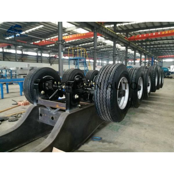Quality 6 Axles Bauxite Semi Tipper Trailer , Tractor Trailer Dump Trailer 80 Tons for sale