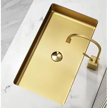 Quality Stainless Steel 304 Undermount Vessel Sinks Rectangular Shape Durable for sale