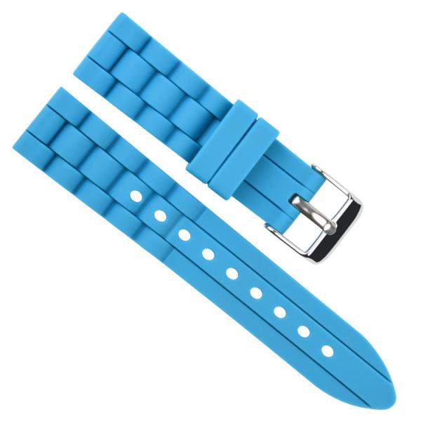Quality Dust proof Silicone Rubber Watch Band , 18mm Narrow Watch Straps for sale