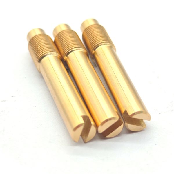 Quality High Precision CNC Machining Parts Meta Brass Screw Thread Dowel Pin OEM ODM for sale