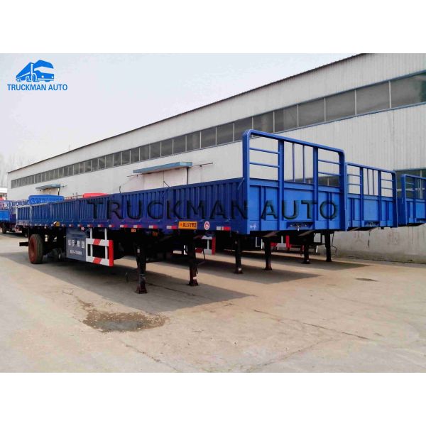 Quality Bulk Cargo Tipper Semi Trailer , Semi Trailer Dump Truck With Container Lock for sale