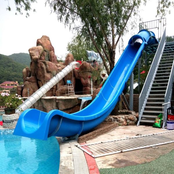 Quality Wear Resistant Thrill Outdoor Water Park Slide 1 Rider/Time Capacity for sale