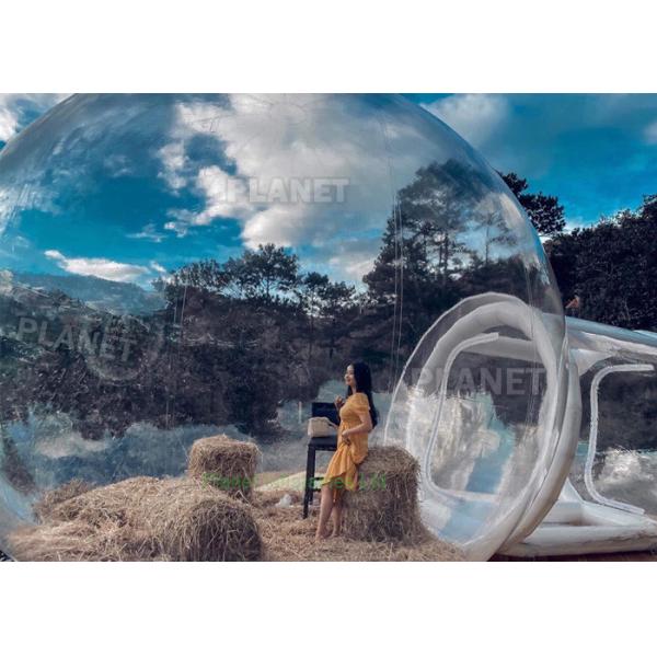 Quality Outdoor Transparent Large Inflatable Bubble Camping Tent Single Tunnel for sale