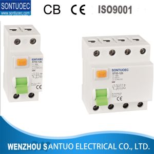 Quality Electronic or magnetic STID-125 Series RCCB 4p 400v Residual Current Circuit for sale