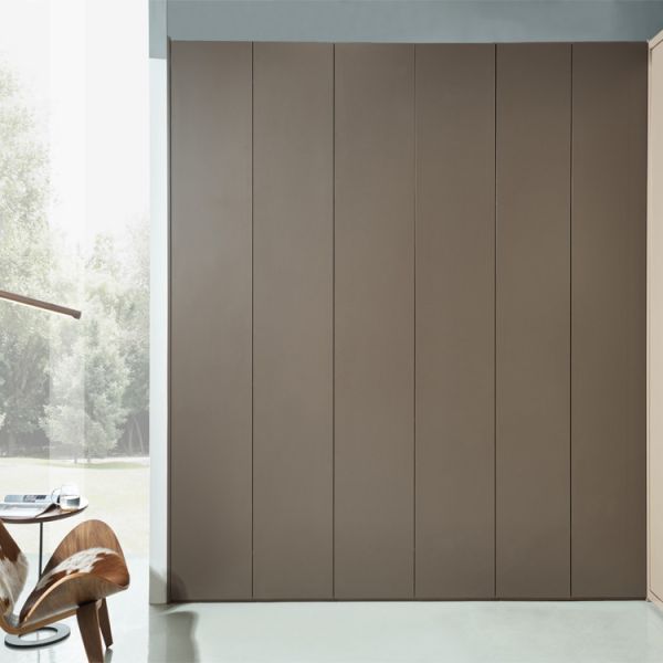 Quality Fitted Coffee Cabinet 22mm Modern Wardrobe Closets Six Doors for sale