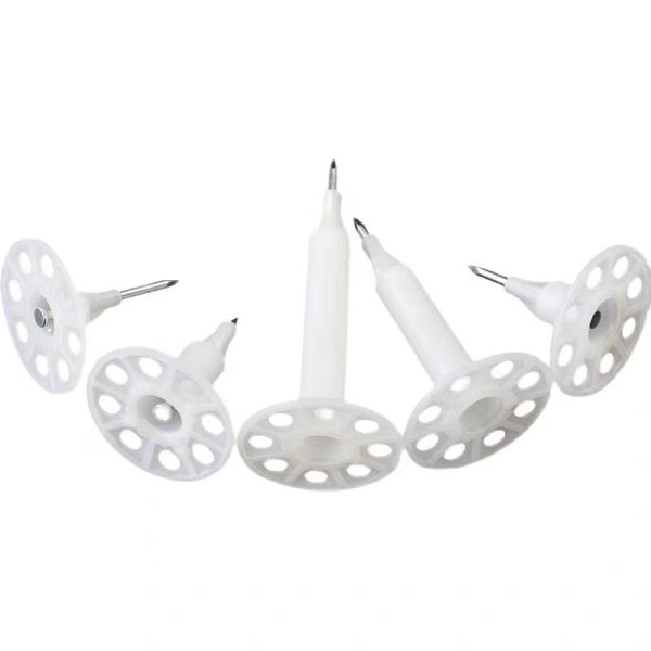 Quality Building Construction Material Fixing Steel Insulation Nails with Plastic Washer for sale