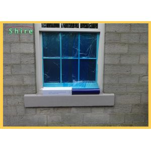 Quality Transparent / Blue Window Film For Glass Surface Protection Reverse Wound / for sale