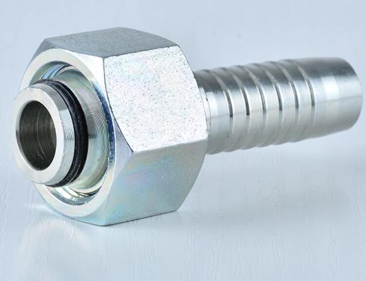 Carbon Stainless Steel 20411 DIN Metric Female 24 Degree Cone O-Ring Light Type Hydraulic Hose Tube Pipe Connector Joint Fitting