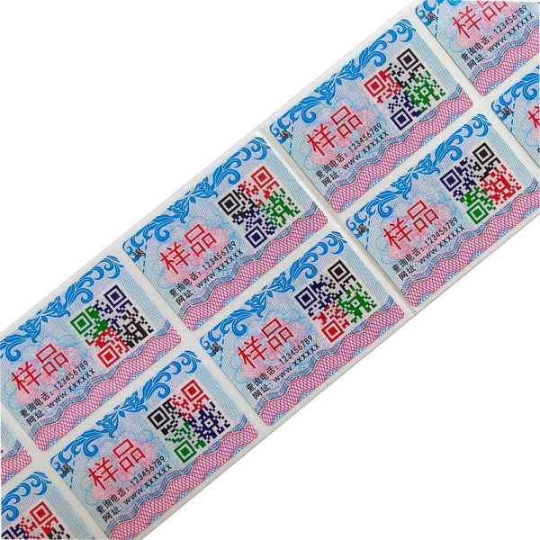 Quality Customizable logo Size Holographic Electronics Anti-Anti-ounterfeiting Label for sale