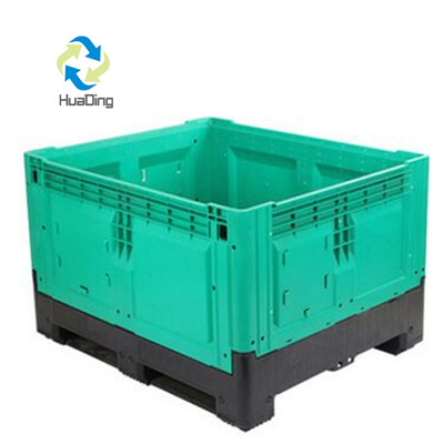 Quality HUADING Plastic Pallet Box Collapsible Container L1200*W1000*H760 mm for for sale