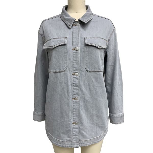 Quality Oversized Fit Denim Shirt For A Relaxed And Effortless Style for sale