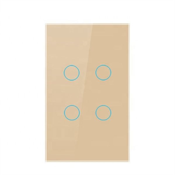 Quality 2.4GHz Tuya 4 Gang Smart Light Switch EU 3 Gang Wifi Light Switch for sale