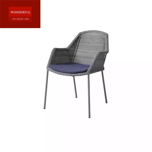 Quality Outdoor Furniture Garden Modern Rattan Dining Chair with Foldable Design and Mail Packing for sale