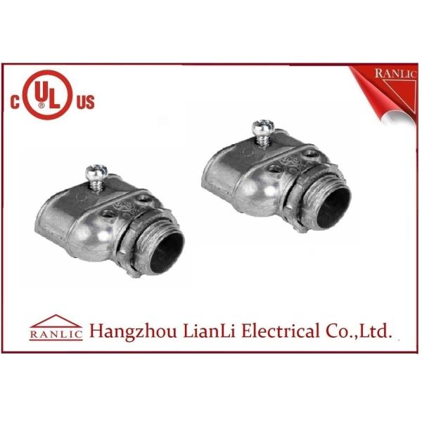 Quality Galvanized Steel Flexible Conduit Fittings , Grey Zinc Die Casting Duplex for sale