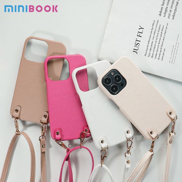 Quality Compatible For Iphone Minibook Customize Logo Lanyard Mobile Cover Cellphone Casing for sale
