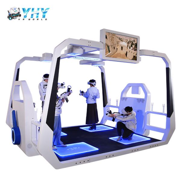 Quality 42'' Screen Indoor VR Shooting Simulator 4 Players Standing Virtual Battle for sale
