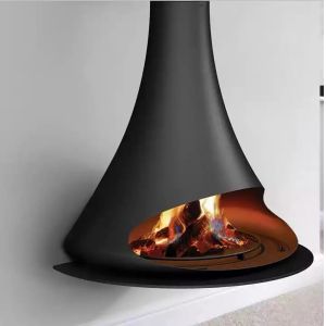Quality Europe Indoor Wood Burning Stove Decorative Suspended Ceiling Fireplace for sale