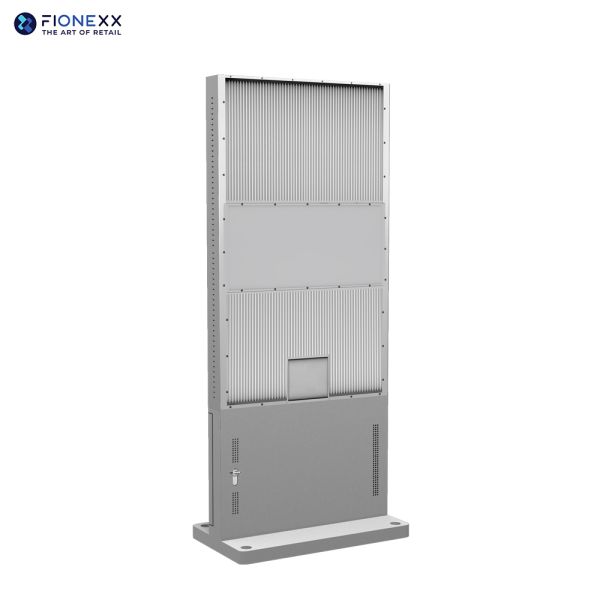 Quality Durable 75 Inch Outdoor Digital Totem Silver Shell Smooth Appearance for sale