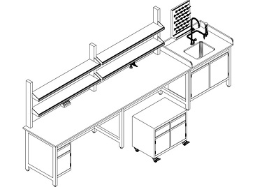 2020 High Quality Chemical Epoxy Resin Top Laboratory Countertops Lab Table, Pharmaceutical Factory Steel Lab Bench/