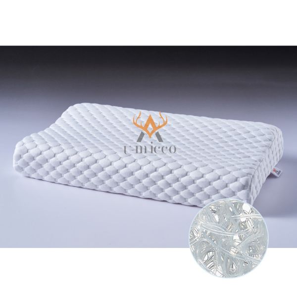 Quality U-micco S-line Polymer Pillow Breathable Bed Pillow For 7-12 Years Old for sale