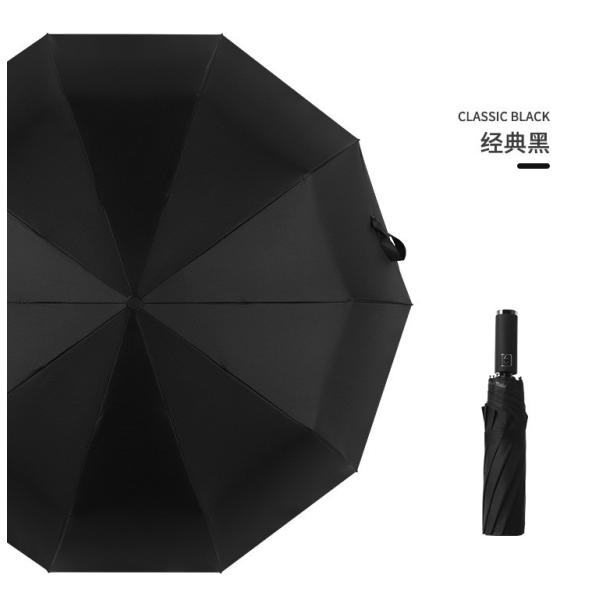 Quality Personalized Logo Printed Auto Open 3 Fold Business Umbrella with Rubber Coated for sale