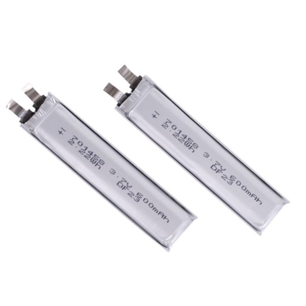 Quality Lithium Polymer Battery Pack 600mAh 3.7V with 500 Times Cycle Life for Consumer for sale