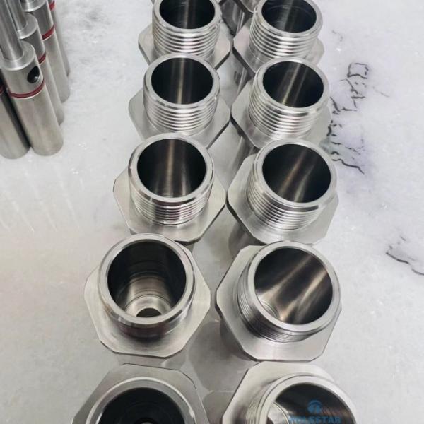 Quality SUS316 Stainless Steel Precision Components External Thread Pagoda Joint CNC for sale