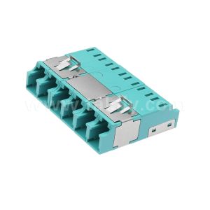 Quality APC Polishing 6 Port LC Quad Dust Proof Adapter V2 for Fast and Accurate Fiber for sale