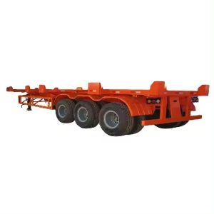 Quality 25t 30t 40t 20FT 40FT 3 Axle Skeleton Container Truck Semi Trailer within Your for sale