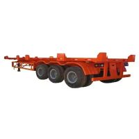 Quality 50T 3 Axle Skeleton Container Production Line Utility Semi Trailer with Leaf for sale